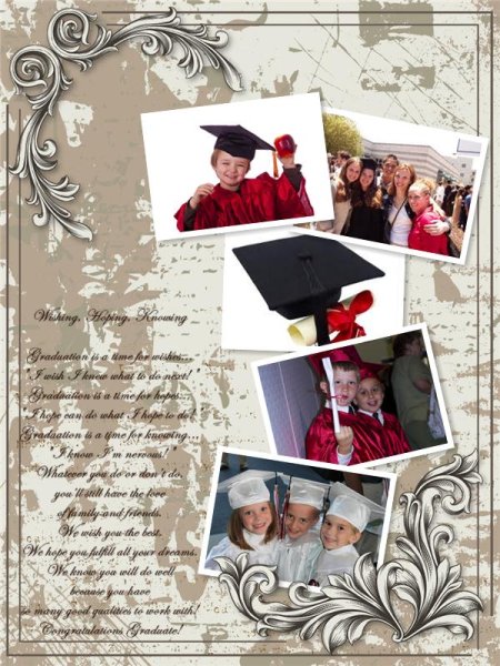 Graduation Collage Card Add on Templates Download Free